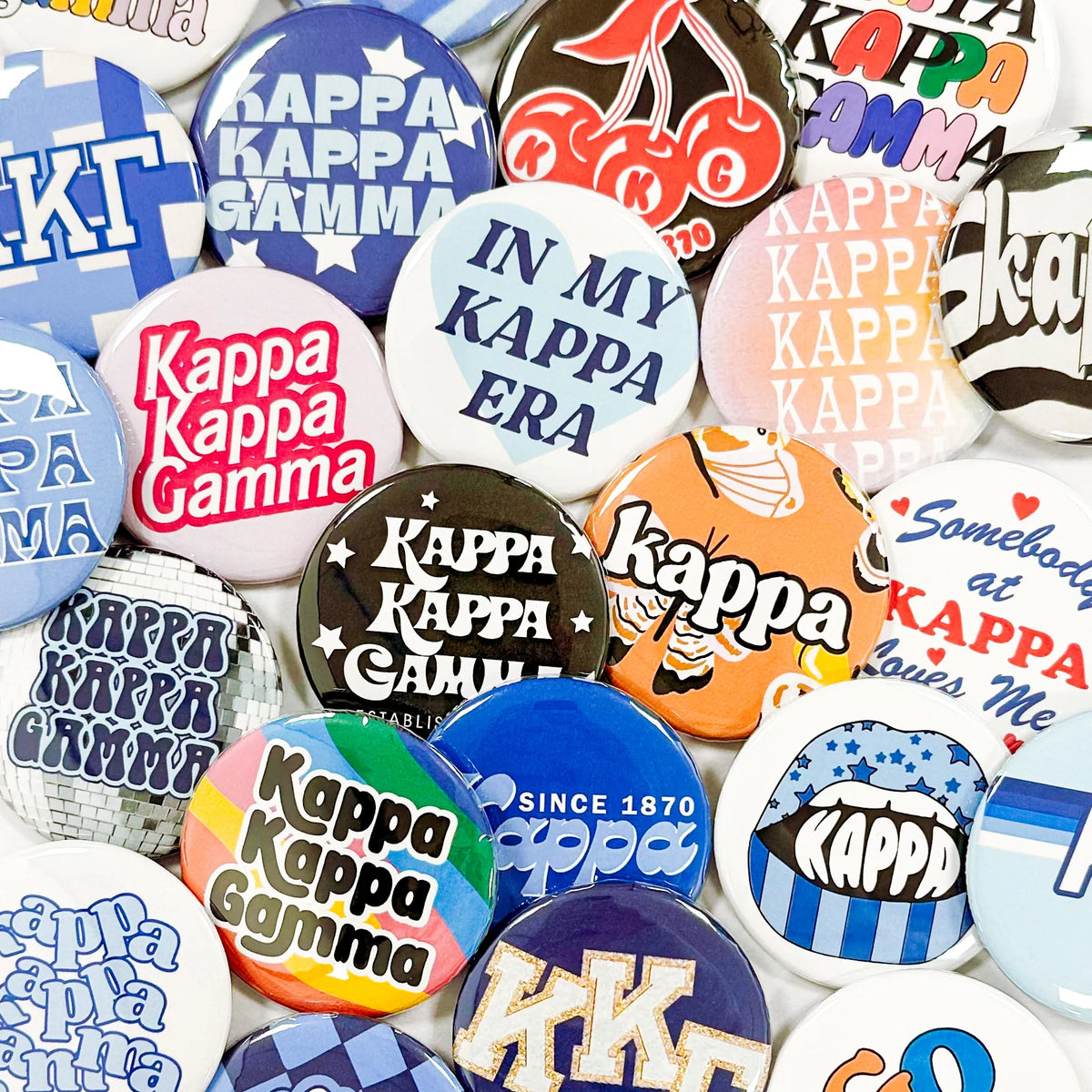 Sorority Buttons - Set of 10 + — The Basketry by Phina