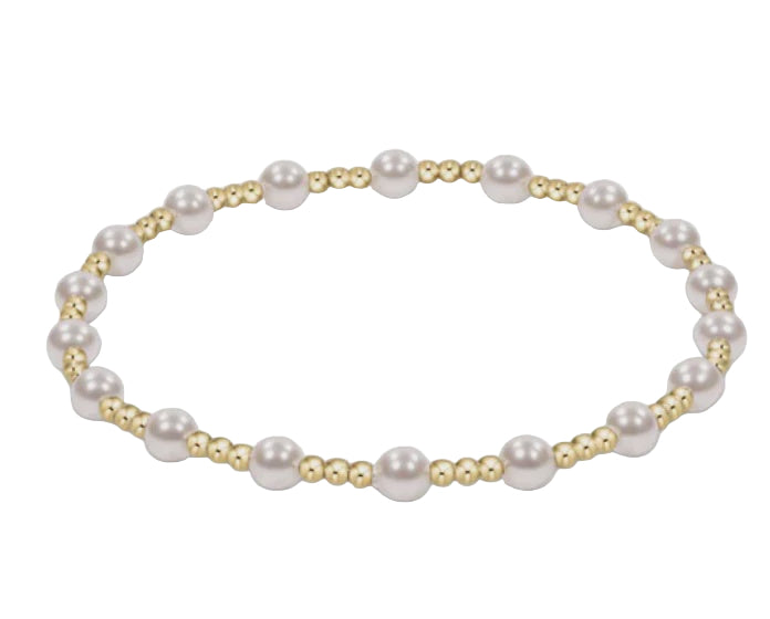 Classic Pearl Sincerity Pattern Bead Bracelet — The Basketry by Phina