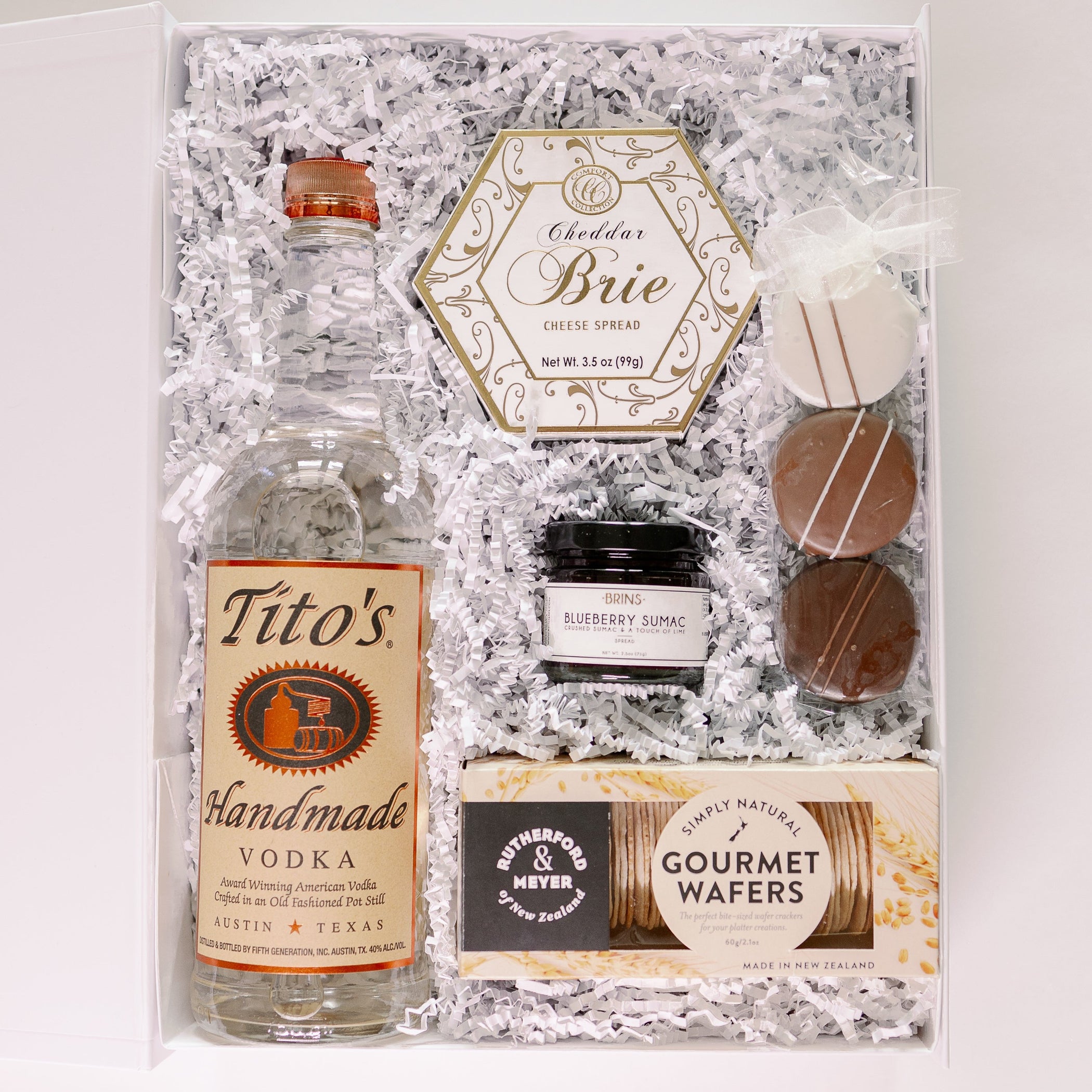 Gift Box, Tito's Vodka — The Basketry by Phina
