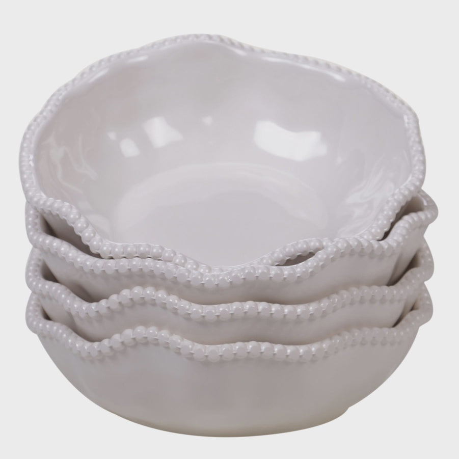Perlette Cream All Purpose Bowl - Single — The Basketry by Phina